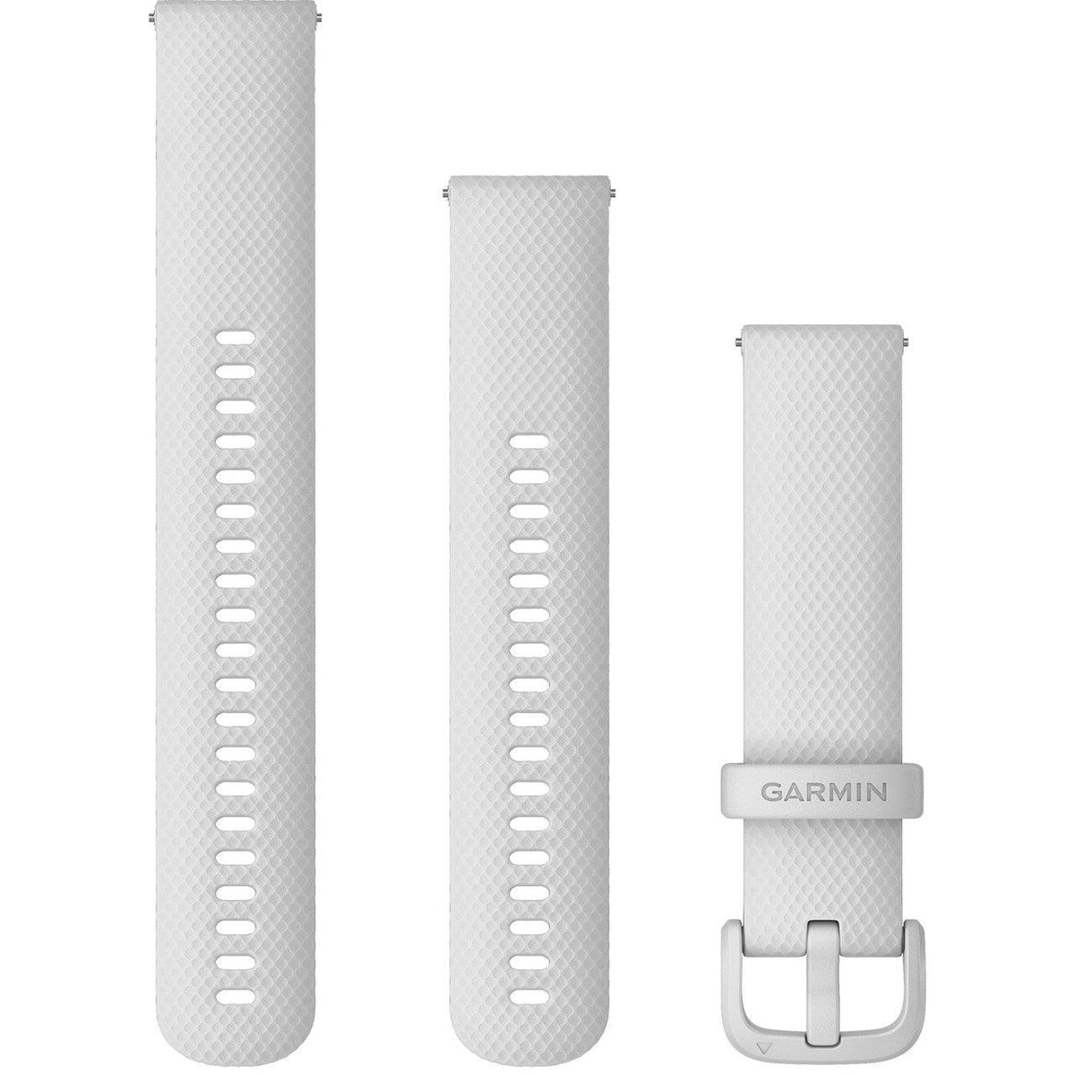 Garmin Quick Release 20mm – White with White Hardware – Fitness New Zealand